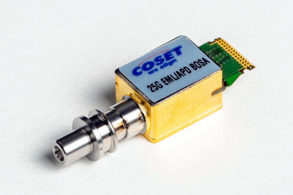 25 Gbps LAN-WDM EML/APD BOSA - Coset